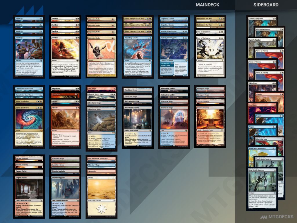 Standard Jeskai Control deck by ziofrancone • MTG DECKS
