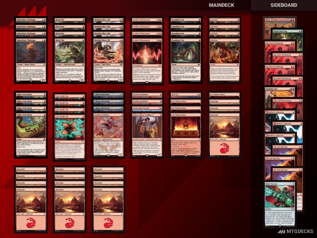 Standard Mono Red Leyline deck by MacIsaac • MTG DECKS