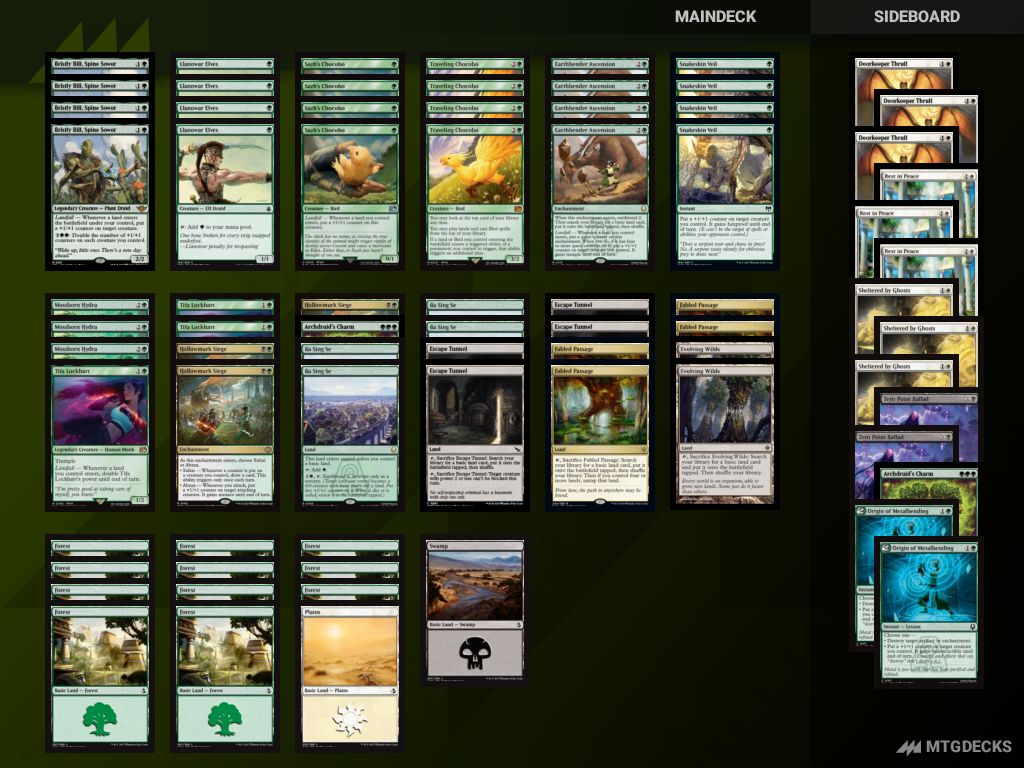 Standard Mono Green Landfall deck by Nandisko • MTG DECKS