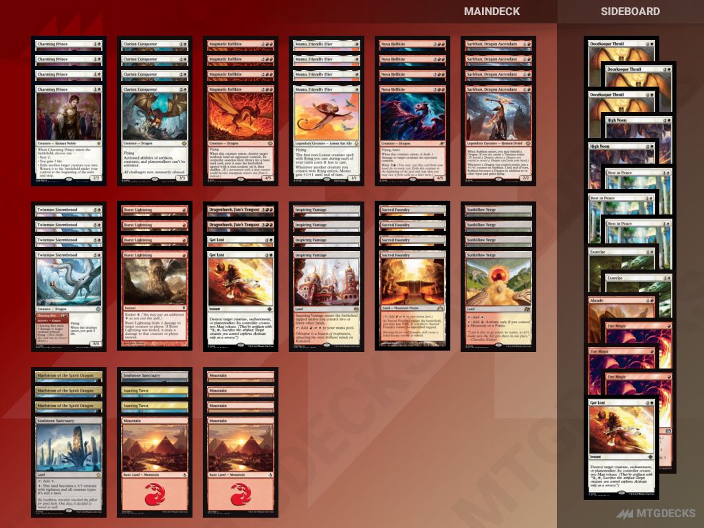 Arena Standard BO3 Boros Dragons deck by 怠け猫 • MTG DECKS