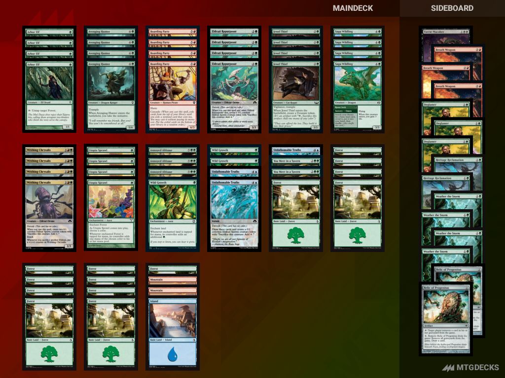 Pauper Mono Red Madness deck by Denis Mosnier • MTG DECKS