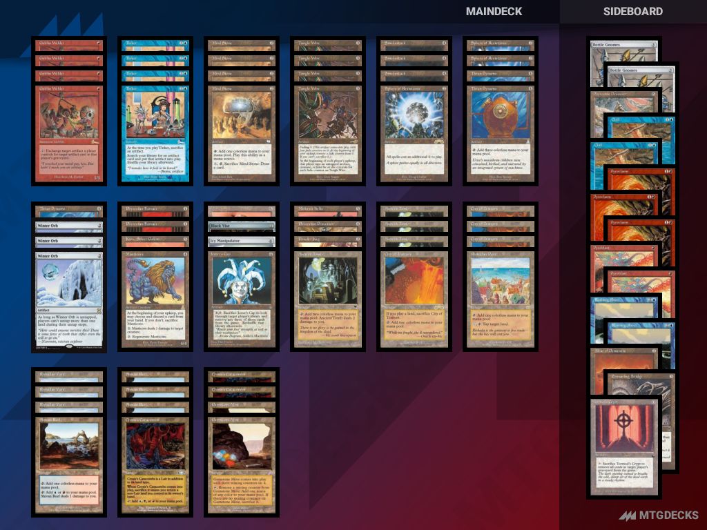 Premodern MUD deck by Eichiro Kano • MTG DECKS