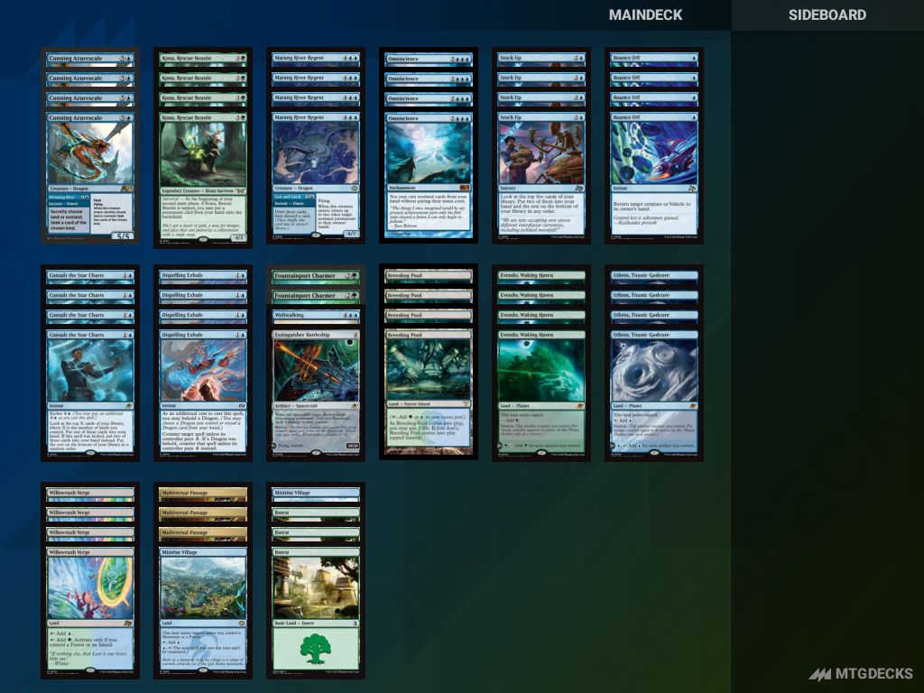 Arena Alchemy Simic EtB Triggers deck by BashMyVCR • MTG DECKS