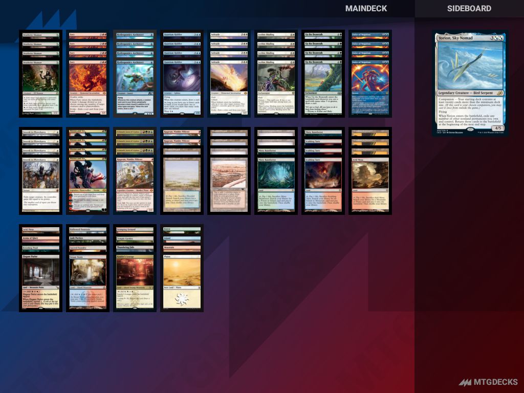 MTG Timeless 4 Color Yorion top decks • MTG DECKS