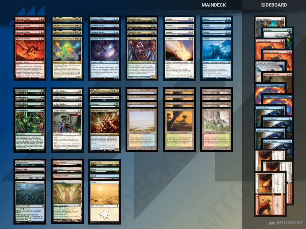 Modern Simic Birthing Ritual deck by Higuchi Yuma • MTG DECKS