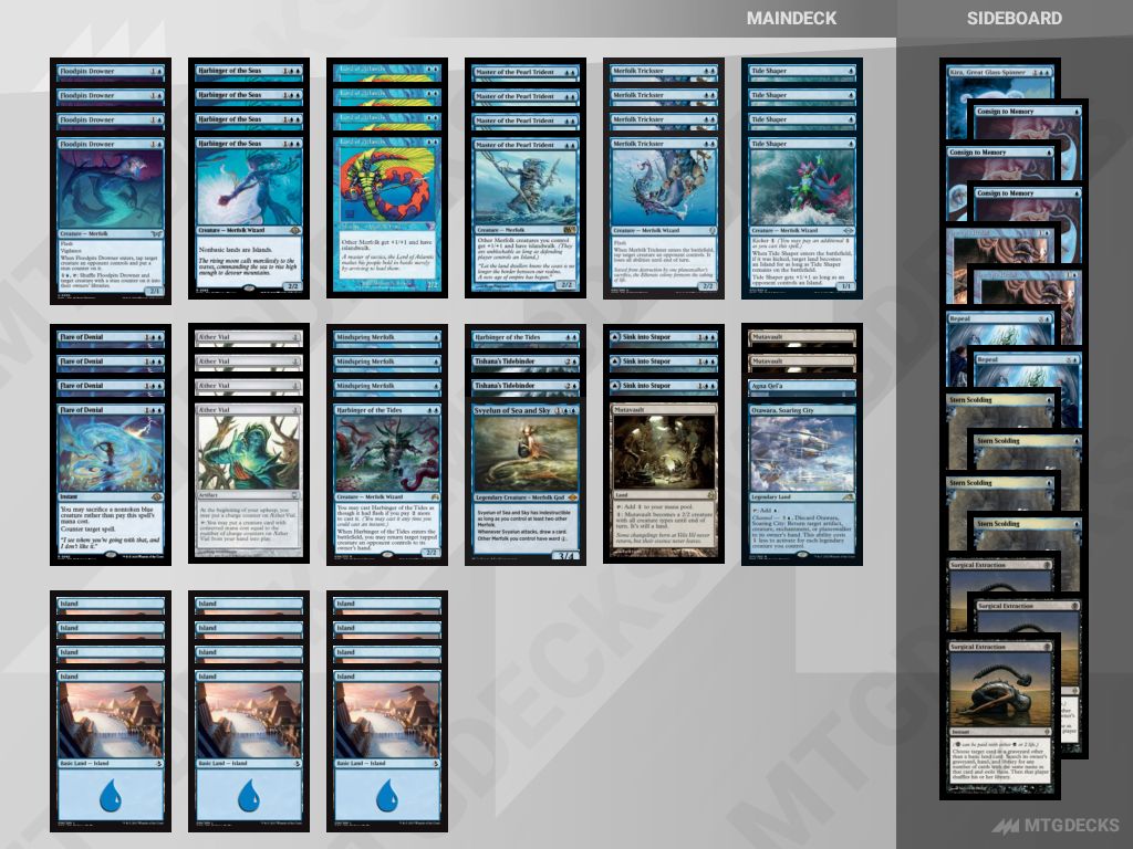 Modern Mono-Blue Merfolk deck by JL27 • MTG DECKS