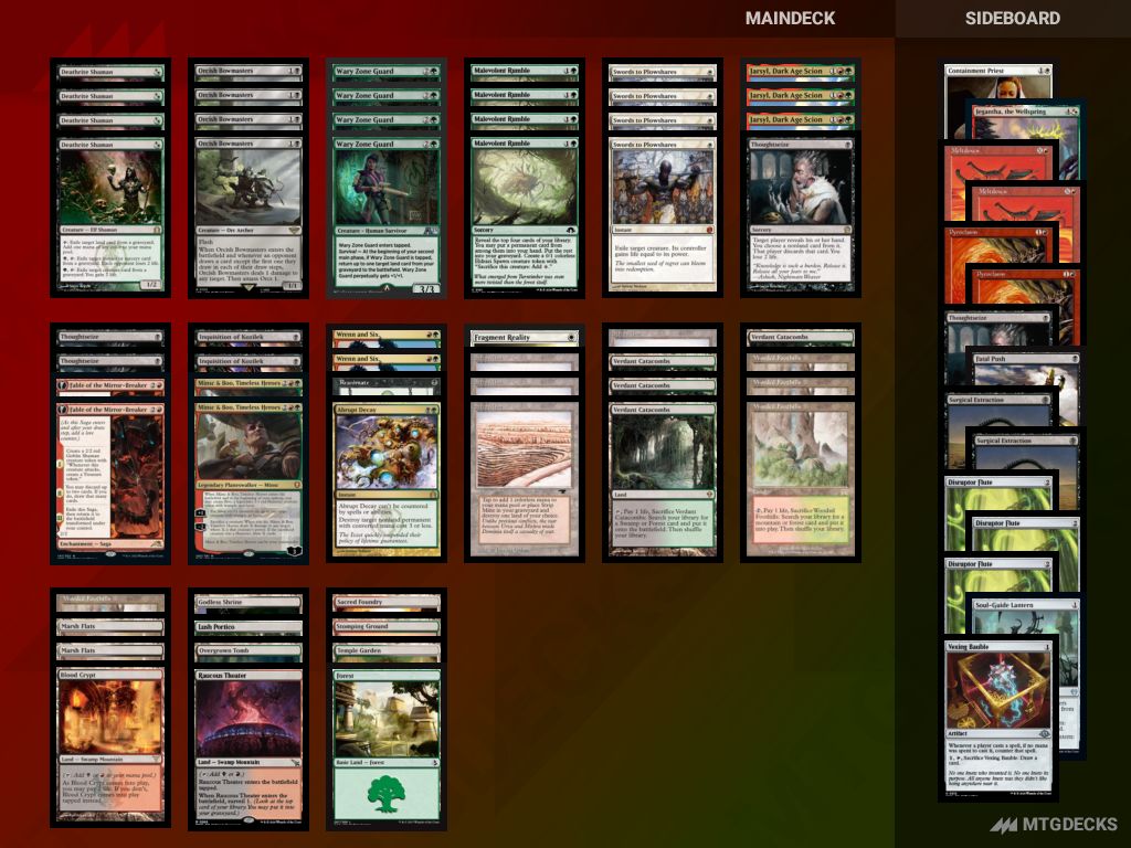 MTG Timeless 4 Color Midrange top decks • MTG DECKS
