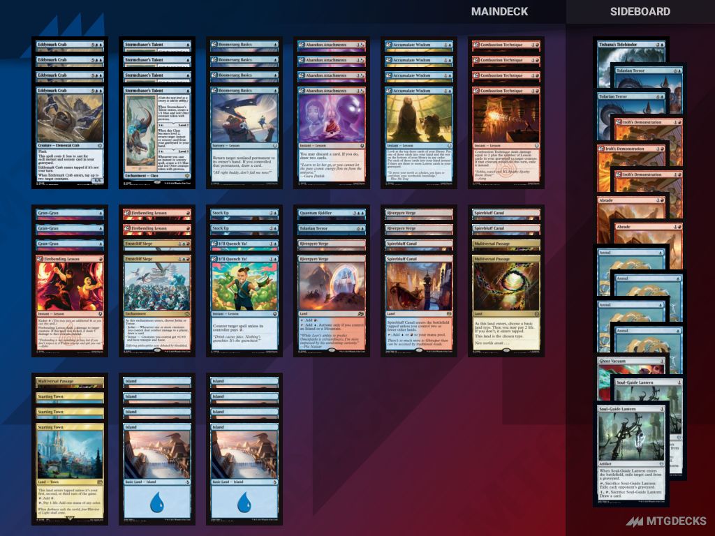 Standard イゼット講義 deck by Suwa Yuji • MTG DECKS