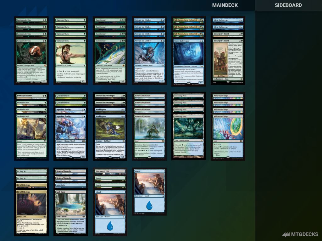 Arena Standard Simic Ouroboroid deck by MtGDvd • MTG DECKS