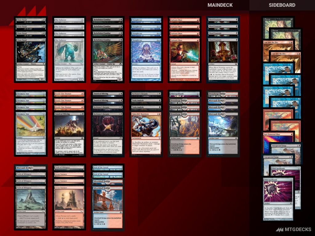 Pauper Affinity deck by Tanaka Yu • MTG DECKS