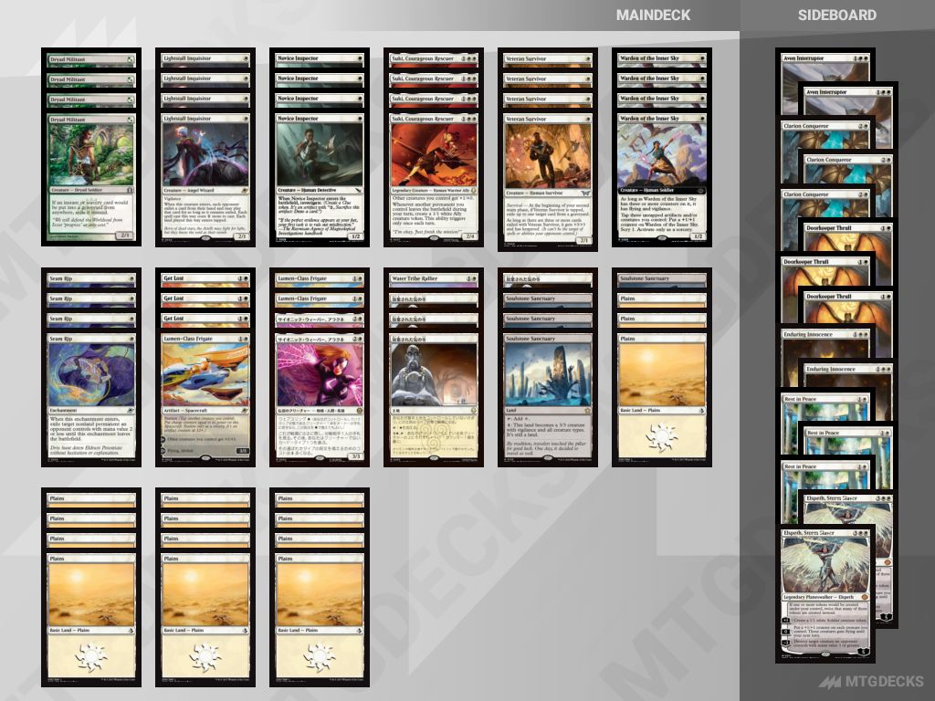 Standard Mono White Midrange deck by Miyamoto Hiroya • MTG DECKS