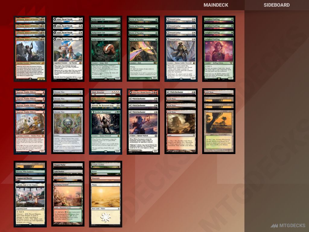 MTG Timeless Winota Forces top decks • MTG DECKS