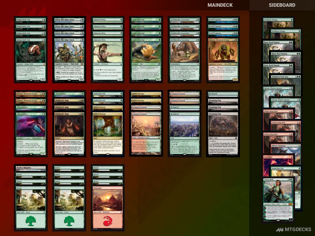 Arena Standard Gruul Landfall deck by Lenzeor • MTG DECKS