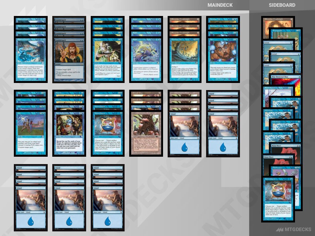 Premodern Tide Control deck by Sebastian Padin • MTG DECKS