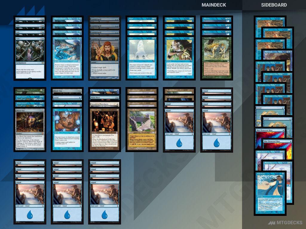 Premodern Stasis deck by ModernMagicEmporium • MTG DECKS