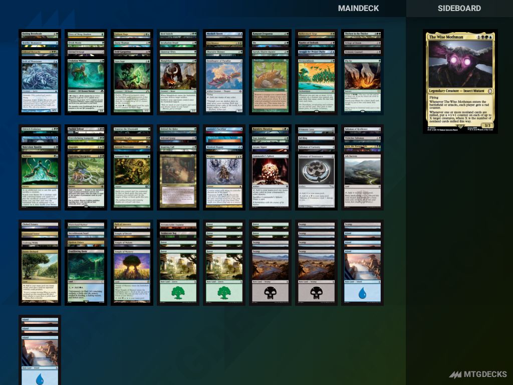 Commander The Wise Mothman deck by benjamin palma • MTG DECKS