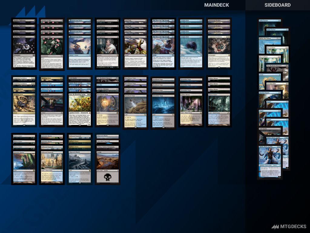 MTGO Pioneer Challenge 32 #12828199 | January 04 • MTG DECKS