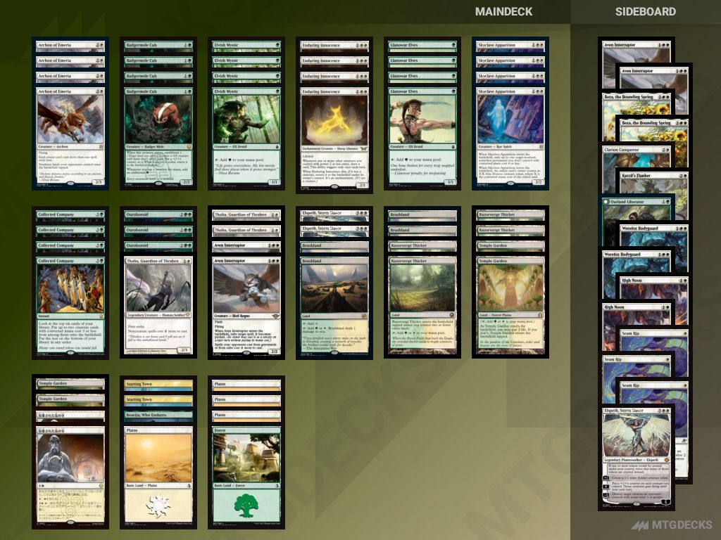 Arena Pioneer Selesnya Company deck by Achux • MTG DECKS