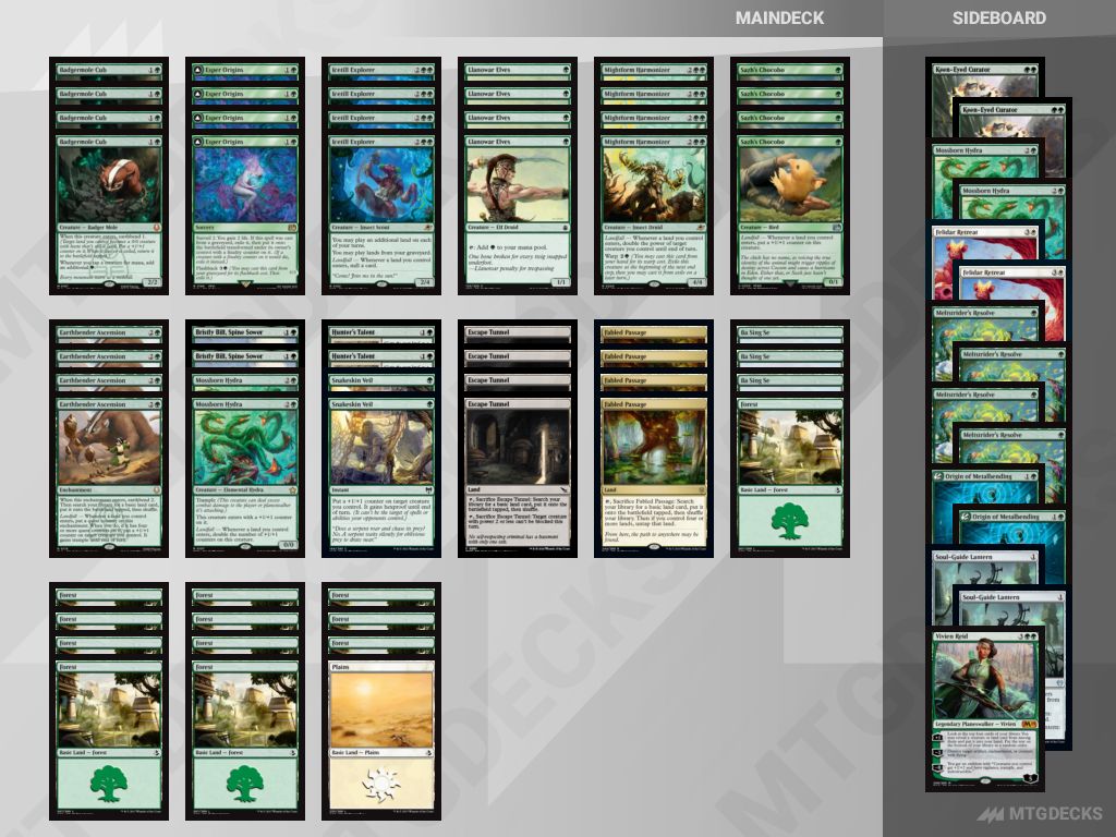 Standard Mono Green Landfall deck by Ashe_Oathkeeper • MTG DECKS