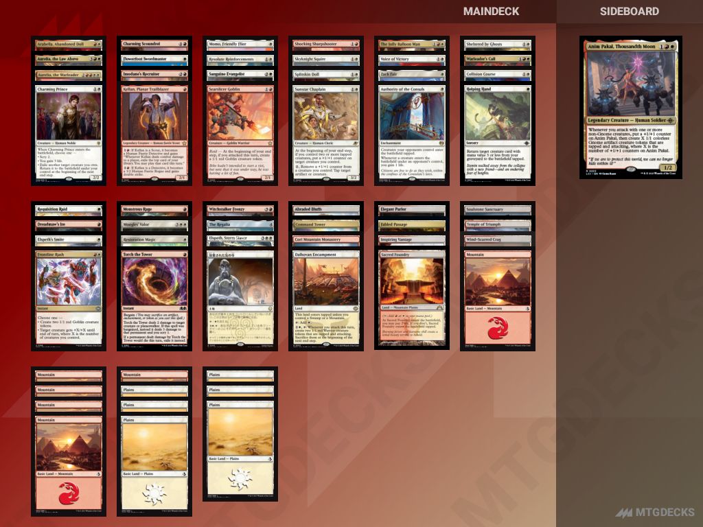 Arena Brawl Anim Pakal, Thousandth Moon deck by Garf • MTG DECKS