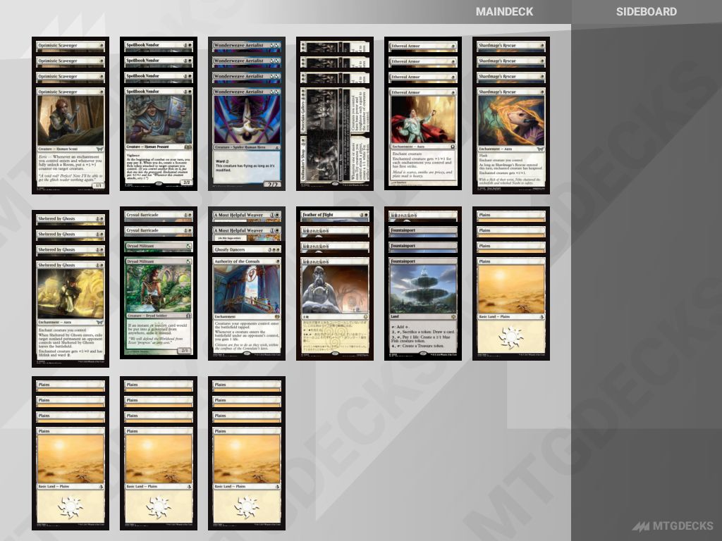 Arena Standard aura's deck by MtGDvd • MTG DECKS