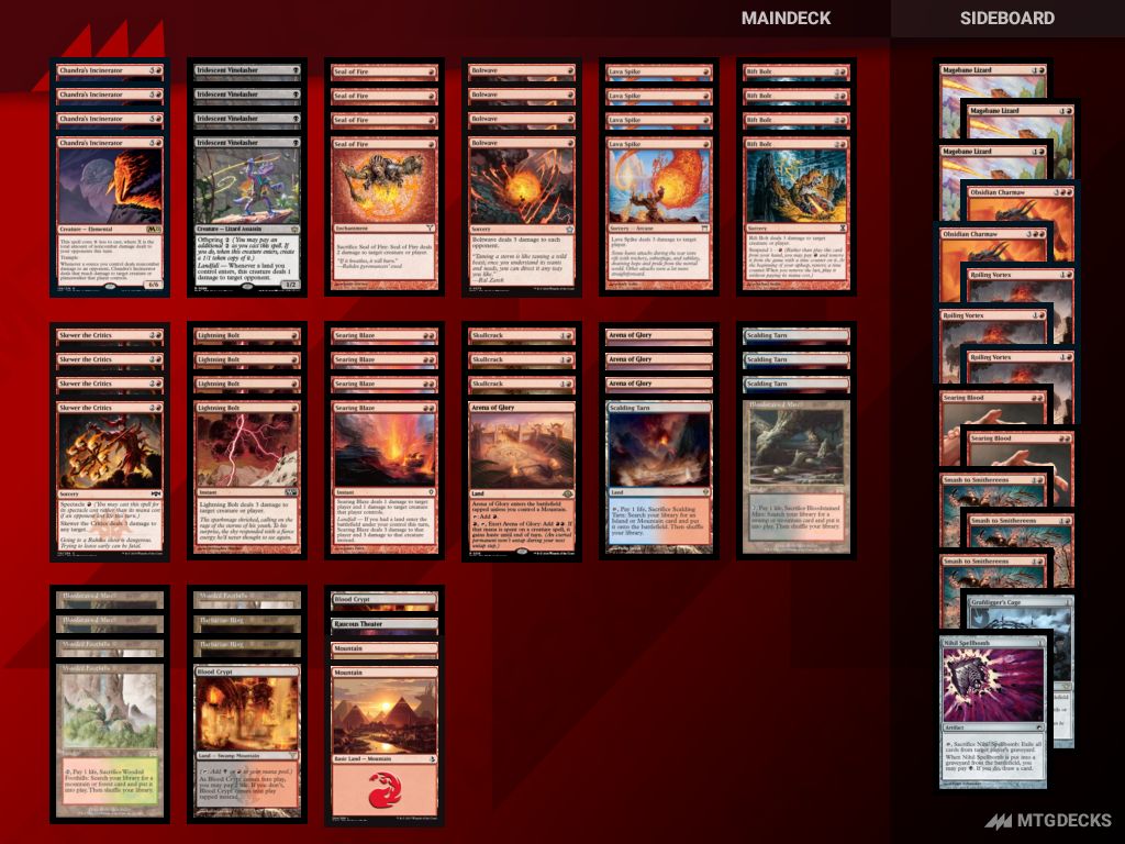 Modern Burn deck by Furusawa Shun • MTG DECKS