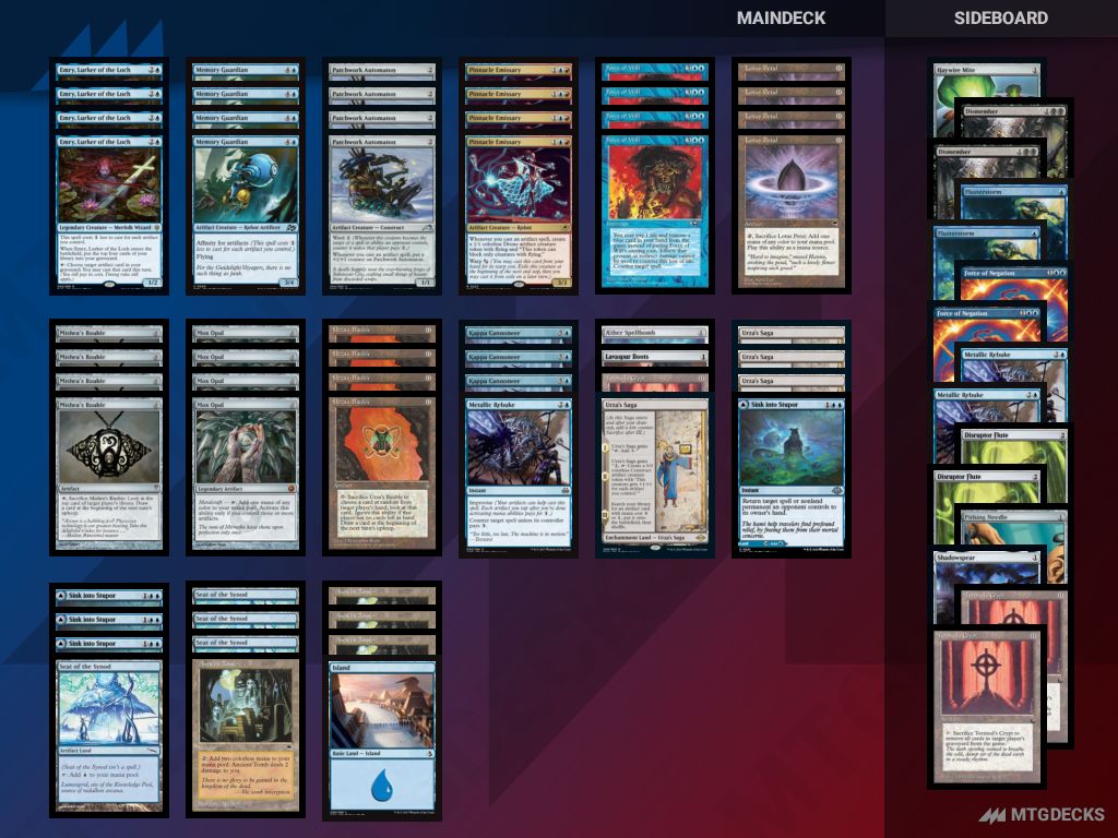 Legacy Affinity deck by ItsSwiftyTime • MTG DECKS