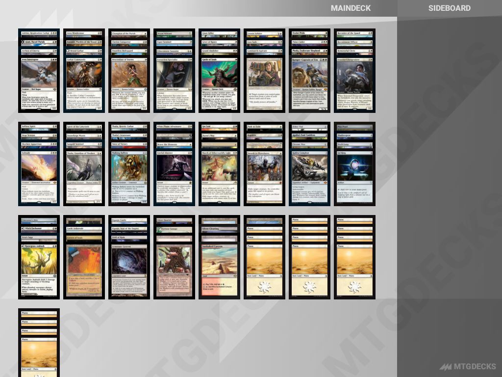 Canadian-Highlander Mono White Death and Taxes deck by Mason D. • MTG DECKS