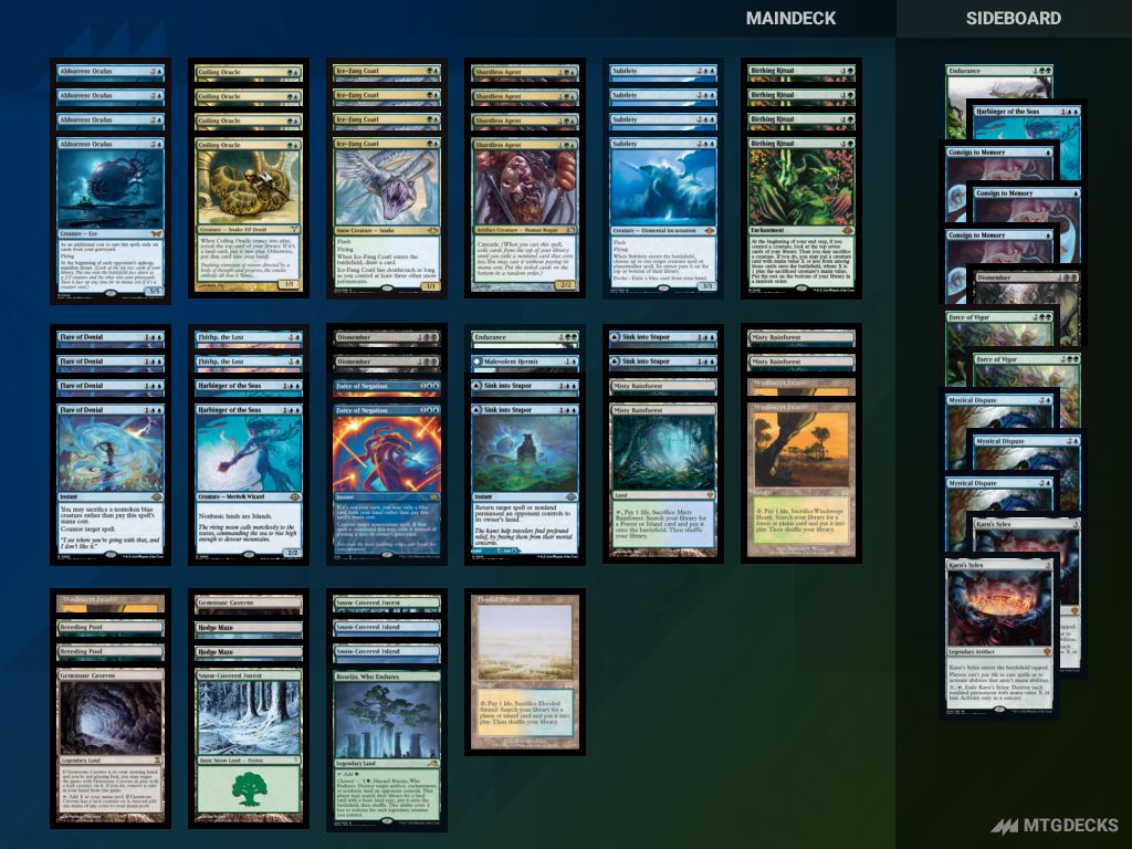 Modern Simic Ritual deck by goron27 • MTG DECKS