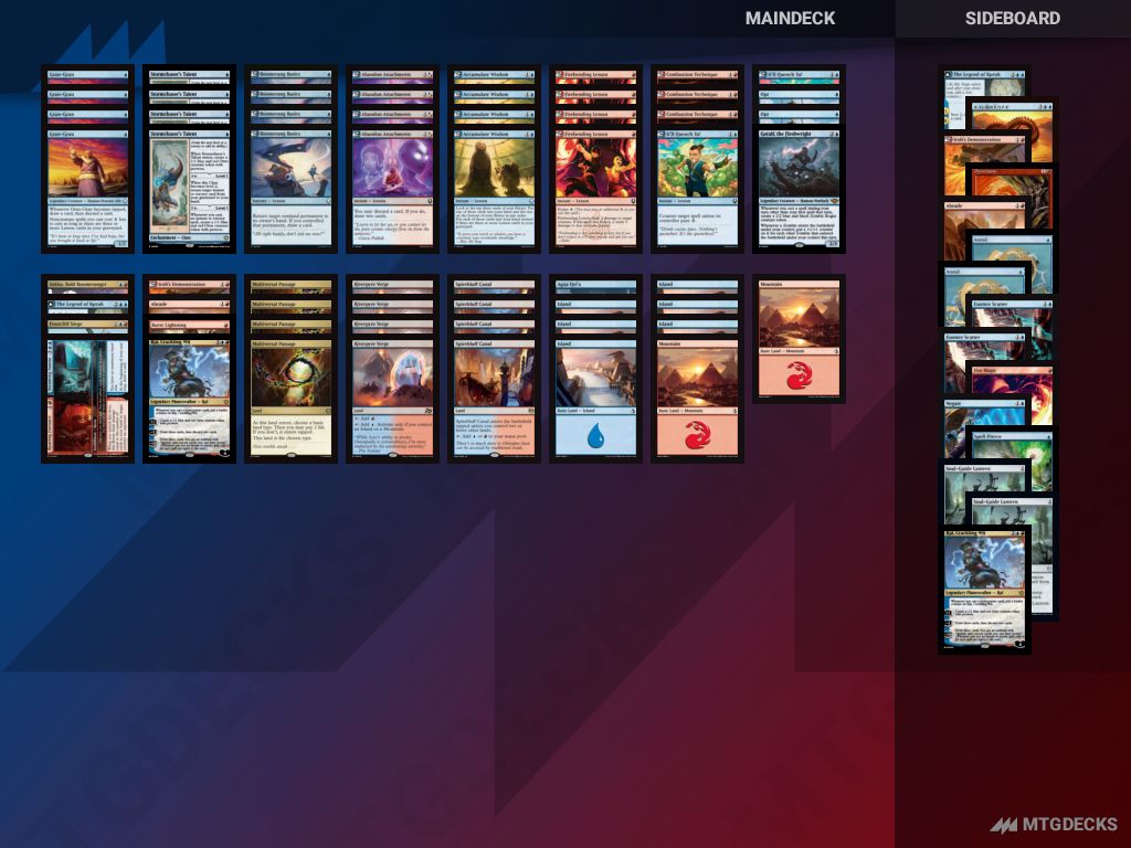 Standard Izzet Lesson deck by Ciochetti Jacopo • MTG DECKS