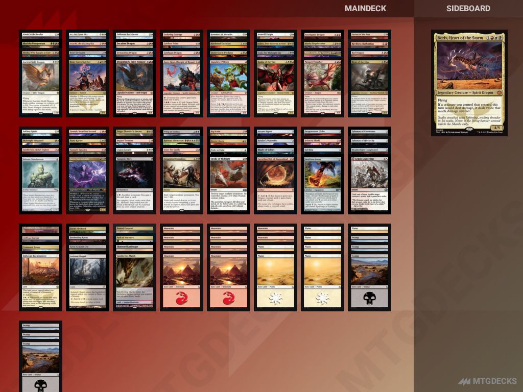 Commander Neriv, Heart of the Storm deck by Mar Amador • MTG DECKS
