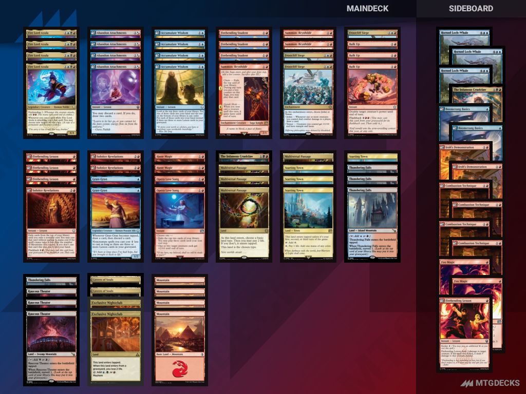 Arena Standard Azula Rev (S) deck by HamHocks42 • MTG DECKS