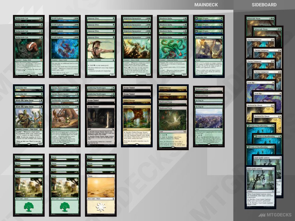 Standard Mono Green Landfall deck by AvocadoToast • MTG DECKS