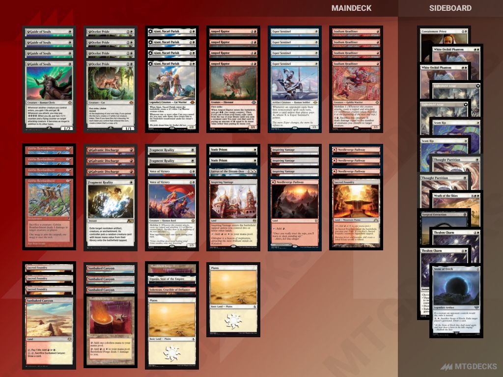 MTG Historic Boros Energy - 263 top decks • MTG DECKS