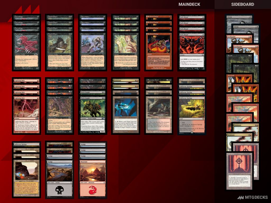 Premodern Rb Tomato Soup deck by Niccolo G. • MTG DECKS