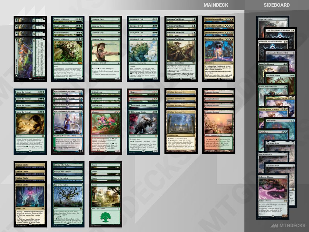 Pioneer Green Devotion deck by MandrillMan • MTG DECKS