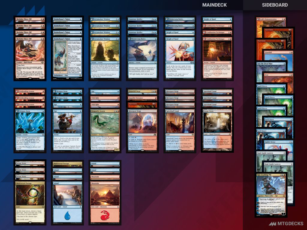 Standard Izzet Aggro deck by austyfrosty0090 • MTG DECKS