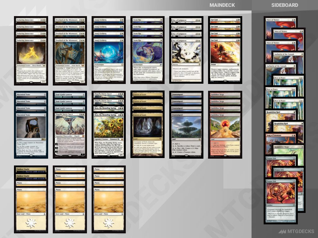 Standard Mono-White Tokens deck by Nathan Johnson • MTG DECKS