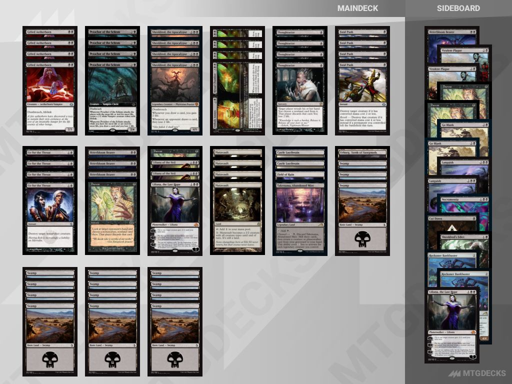 Pioneer Mono Black Demons deck by LucasG1ggs • MTG DECKS