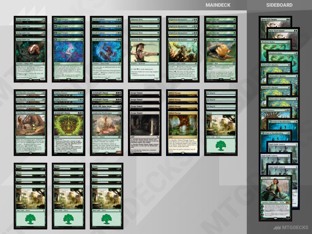 Standard Mono Green Landfall deck by Zoza • MTG DECKS