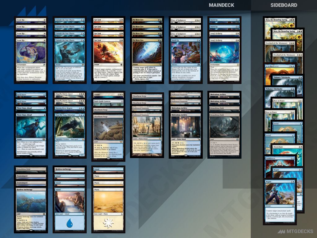 Standard Azorius Control deck by Xavier Keller • MTG DECKS