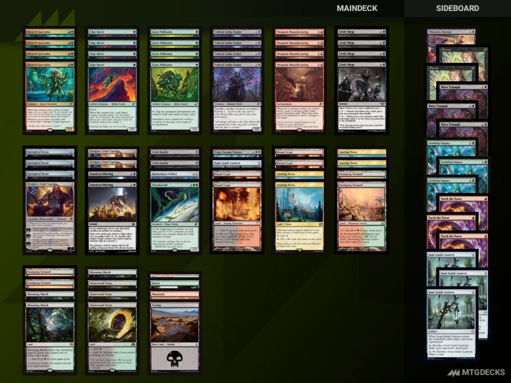 MTG Standard Secrets of Strixhaven Jund Weapons top decks • MTG DECKS