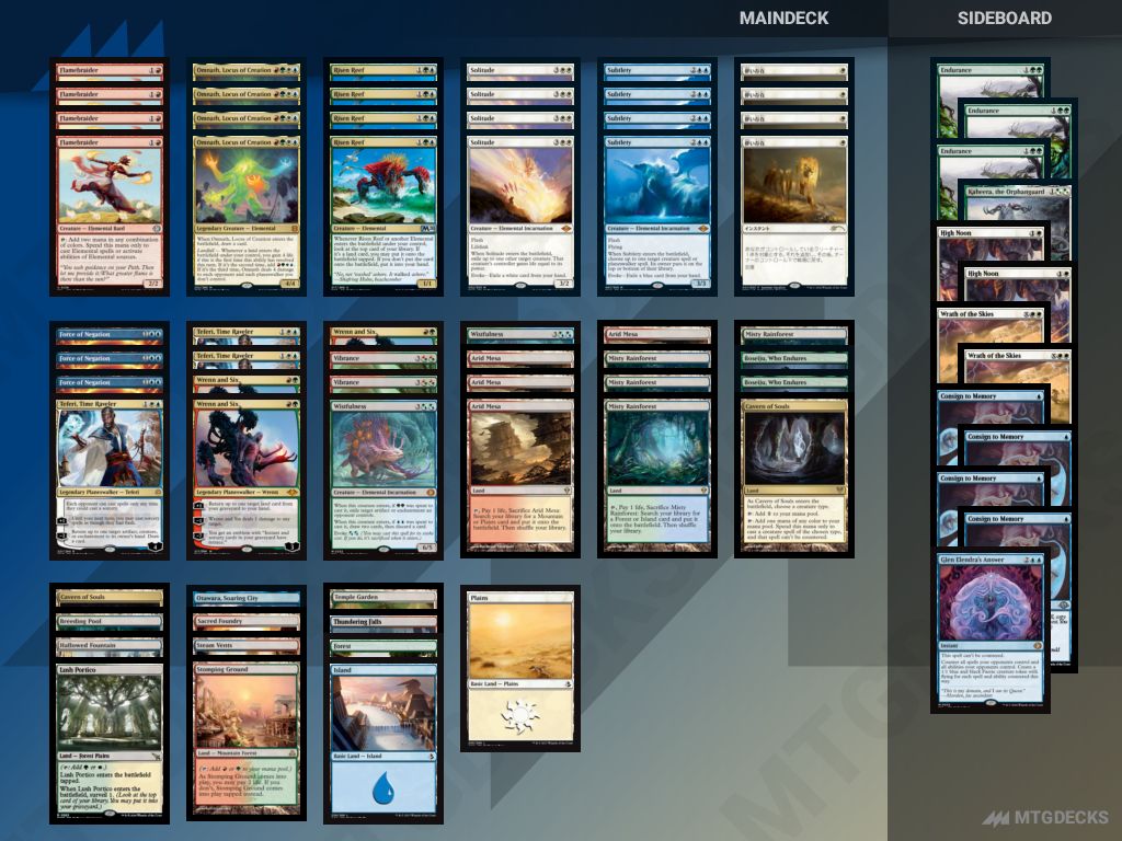 Modern Elementals deck by Snapcaster1288 • MTG DECKS