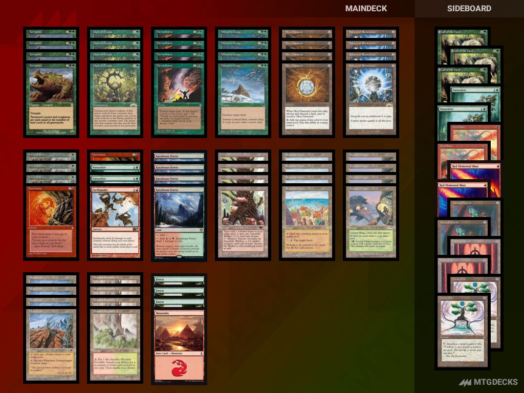 Premodern Oath Ponza deck by Victor Silotto • MTG DECKS