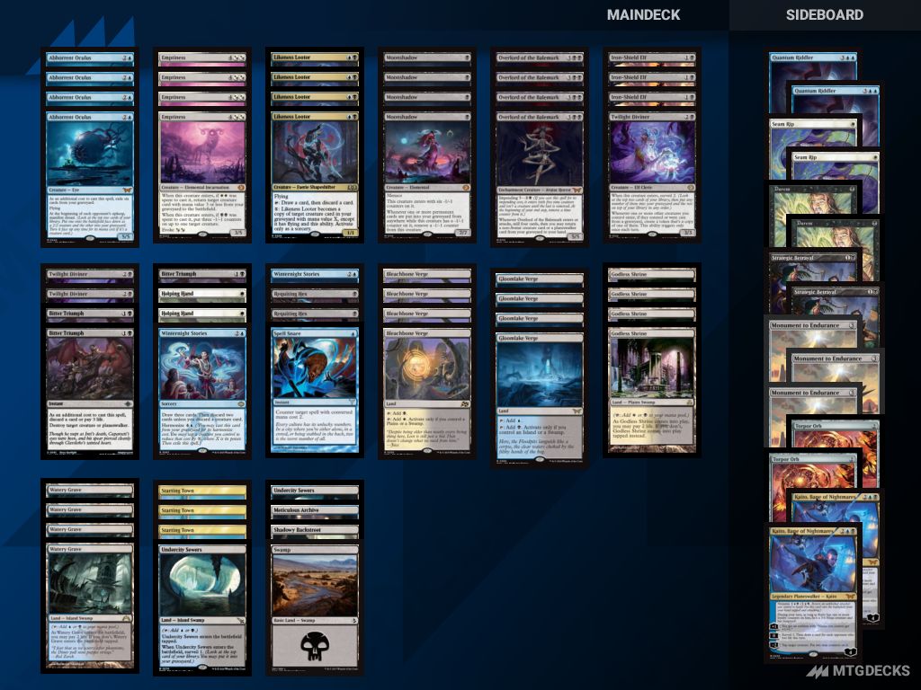 Arena Standard S3 - Esper Oculus deck by Sicho • MTG DECKS