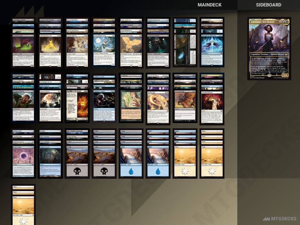 Commander Aminatou, Veil Piercer deck by Neil Marin • MTG DECKS