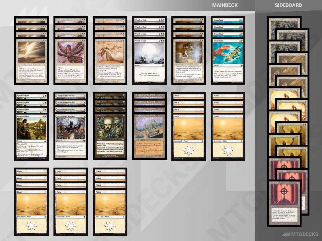 Premodern Mono White Control deck by Syntheora • MTG DECKS