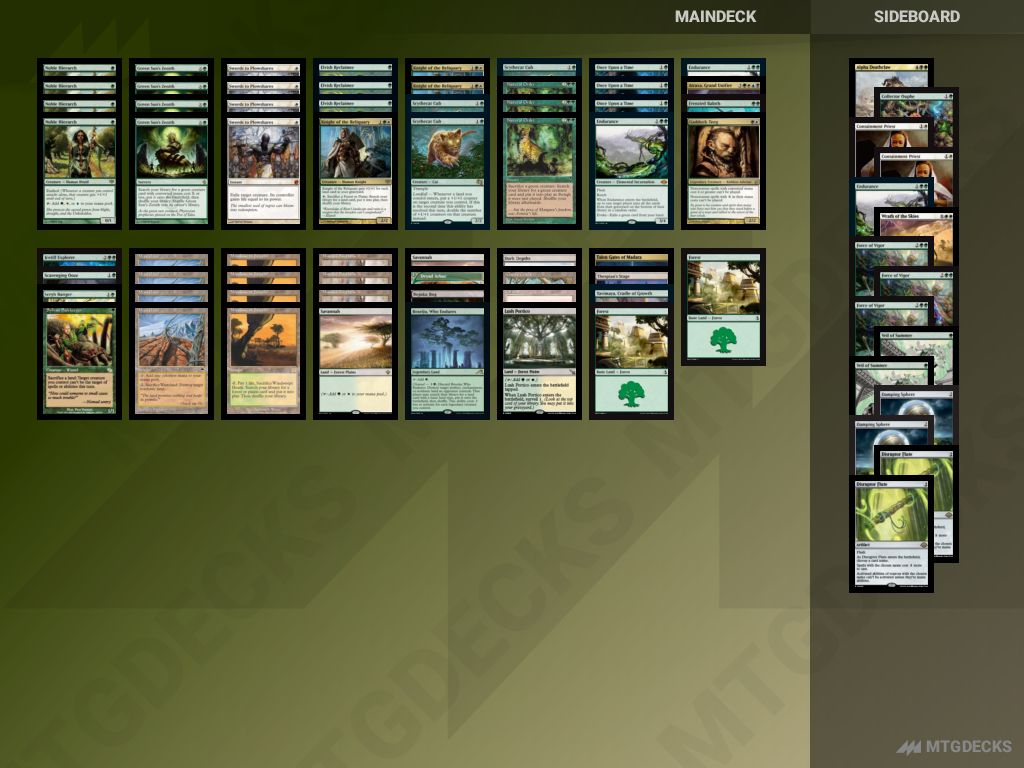 Legacy W-U-B-G Maverick deck by Domedaz • MTG DECKS