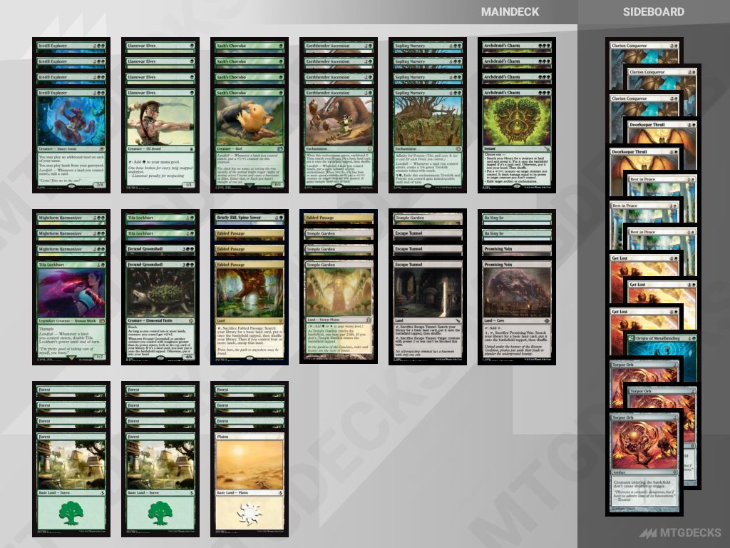 Standard Mono Green Landfall deck by Aurelio • MTG DECKS