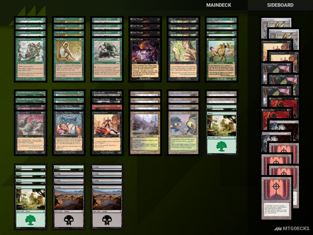 Premodern The Rock deck by marcusbrine • MTG DECKS